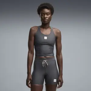 PUMA X Saysky Running Crop Top - Gray