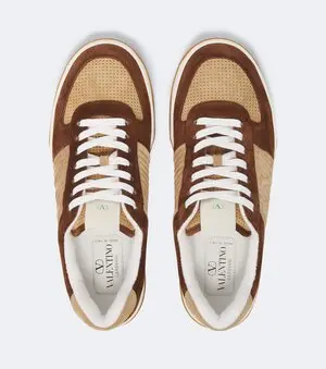 Valentino Garavani Vlogo Sparry Suede Sneakers