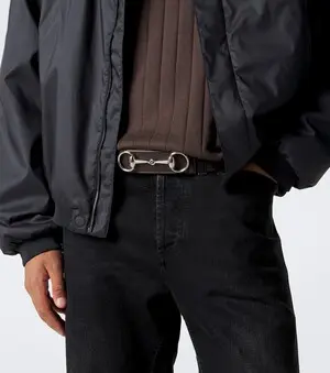 Gucci Horsebit Leather Belt