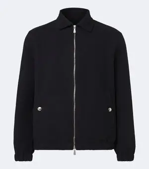 Eleventy Wool Bomber Jacket - Blue
