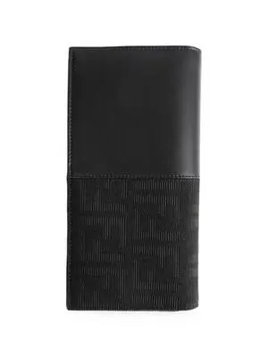 Fendi Ff-jacquard Continental Wallet - Black