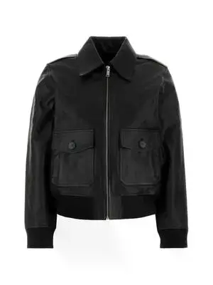 A.p.c. Gaelle Leather Jacket - Black