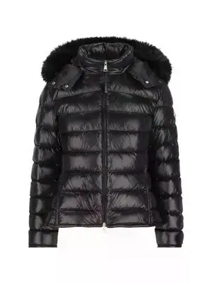 Moncler Faux-fur Trim Padded Jacket - Black
