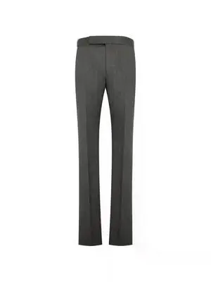 TOM FORD Mouliné Twill Trousers - Grey