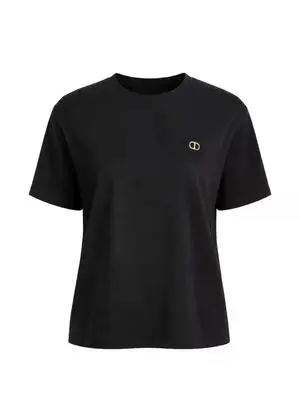 TWINSET Logo-plaque T-shirt - Black