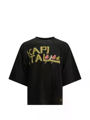 Kapital Mesh-back Logo-print T-shirt