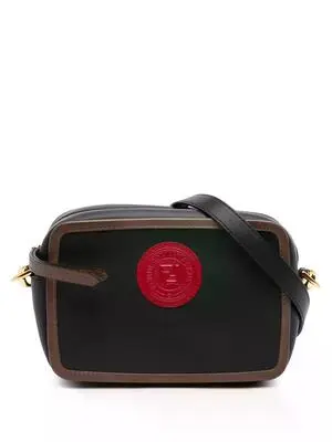 Fendi 2010-2026 Mini Leather Stamp Patch 1974 Camera Bag Crossbody Bag - Black