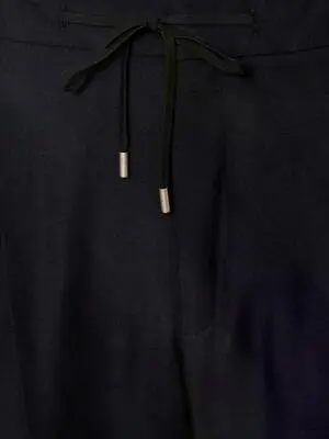 LARDINI Drawstring-fastening Pressed-crease Trousers