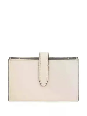 TOD'S T Timeless Leather Wallet - Neutrals