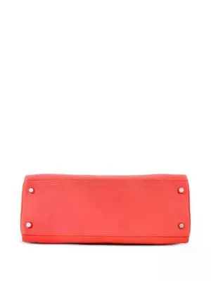 Hermès Kelly Handbag Clemence Palladium Hardware 32 Satchel - Pink
