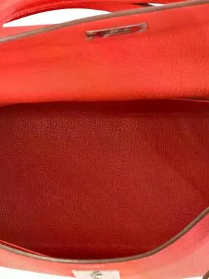 Hermès Kelly Handbag Clemence Palladium Hardware 32 Satchel - Pink