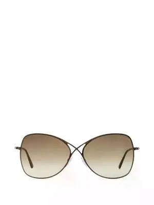 TOM FORD Butterfly-frame Sunglasses - Brown