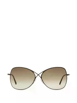 TOM FORD Butterfly Frame Sunglasses - Brown
