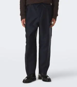 Bottega Veneta Cotton And Silk Straight Pants