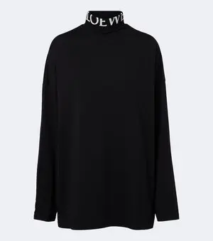 Loewe Logo Cotton Top - Black