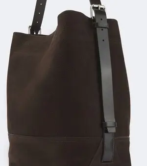 LEMAIRE Belted Leather Tote Bag