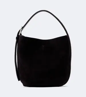 TOTEME Belted Small Suede Tote Bag - Brown