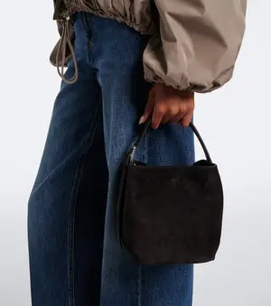 TOTEME Belted Small Suede Tote Bag