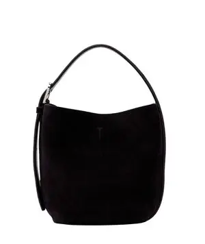TOTEME Belted Suede Tote Bag - Brown