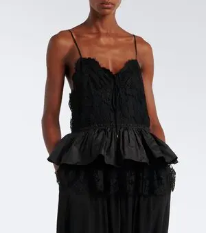 Chloé Peplum Lace Camisole