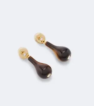 TOTEME Tiger's Eye Swarovski®-embellished Drop Earrings