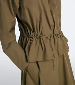 Tory Burch Studded Cotton-blend Poplin Blouse