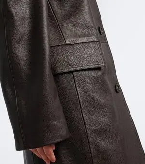 TOTEME Raglan Leather Coat