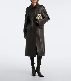 TOTEME Raglan Leather Coat