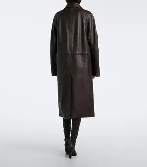 TOTEME Raglan Leather Coat