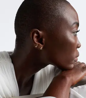 Sophie Bille Brahe Initial Petite K 18kt Single Earring With Diamonds