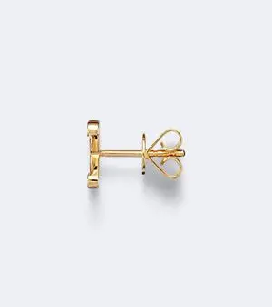 Sophie Bille Brahe Initial Petite K 18kt Single Earring With Diamonds