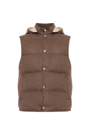 Eleventy Cashmere Vest - Brown