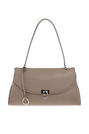 FERRAGAMO Leather Bag "sofia 2026 Medium - Grey