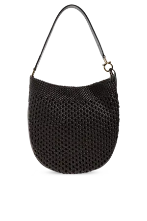 FERRAGAMO Leather "hobo Smile Medium" Bag