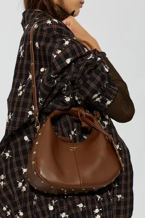 GANNI Eco Leather Bag Finished With Studs