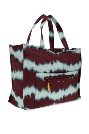 The Upside Rio" Quilted Tie-dye Tote Bag