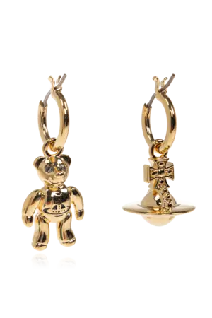 VIVIENNE WESTWOOD Ruby Small Hoop’ Earrings - Gold