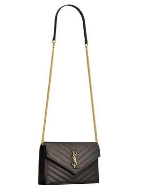 Saint Laurent Portafoglio Con Catena Envelope Cassandre
