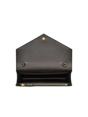 Saint Laurent Portafoglio Con Catena Envelope Cassandre