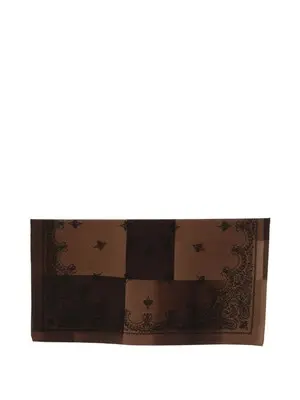 Destin Scarf Wool Cube "judy Carre 90x90 Cm - Brown