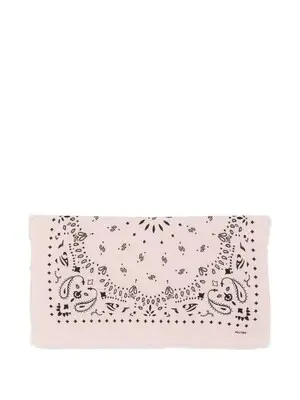 KUJTEN Scarf Cashmere "hachiko" Grand Bandana Imprime - Pink