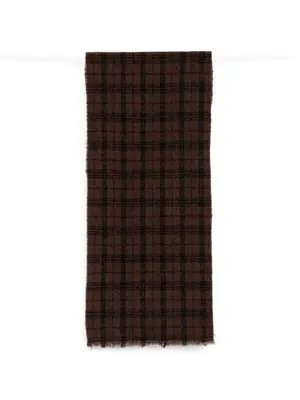 Destin Scarf Plaid Design "rasti 40x180 Cm - Brown