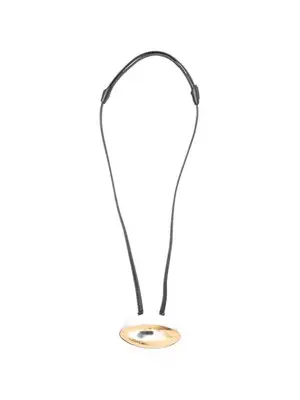 MONIES Necklace Gold Disc "isola - Metallic