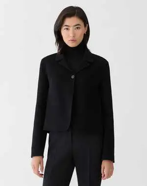 Lafayette 148 New York Wool Cashmere Double Face Blazer