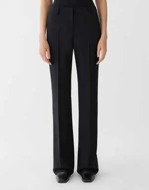 Lafayette 148 New York Responsible Stretch Wool Greene Straight Pant