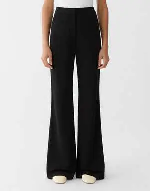 Lafayette 148 New York Double Knit Jersey High Rise Flared Pants