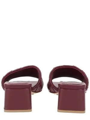Bottega Veneta Woven Leather Slides - Multicolor