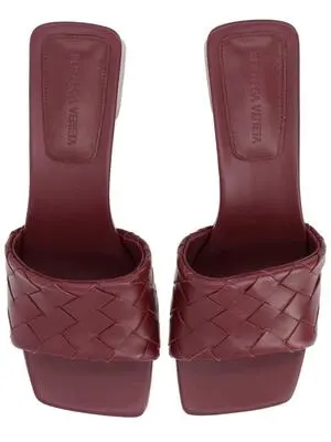 Bottega Veneta Woven Leather Slides - Multicolor