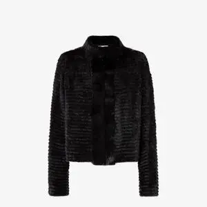 Fendi Mink Fur Blouson Jacket - Black