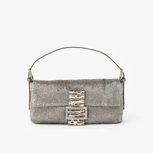 Fendi Baguette 26424 Hand-embroidered Micro-bead Bag